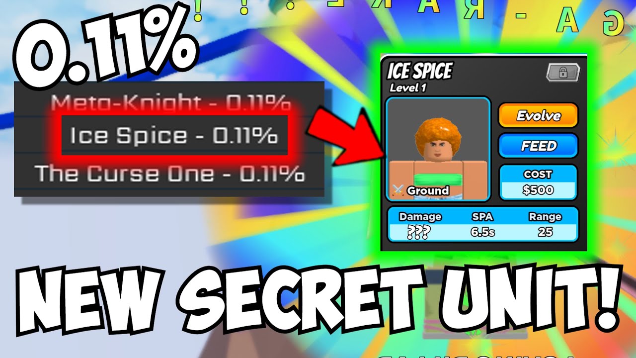 New 0.11% SECRET Unit ICE SPICE! - YouTube