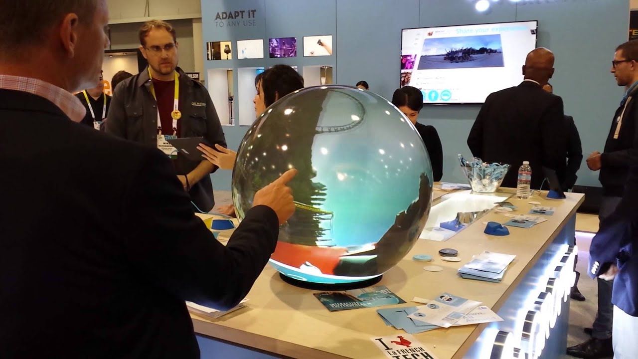 Giroptic Spherical Screen @ CES2015 - YouTube