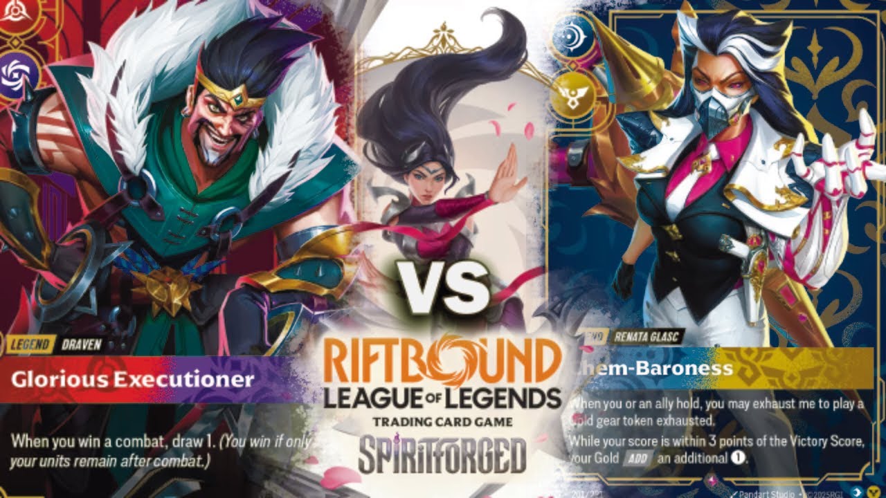 Riftbound TCG Early Set 2 Gameplay - Renata Glasc & Draven Testing ...