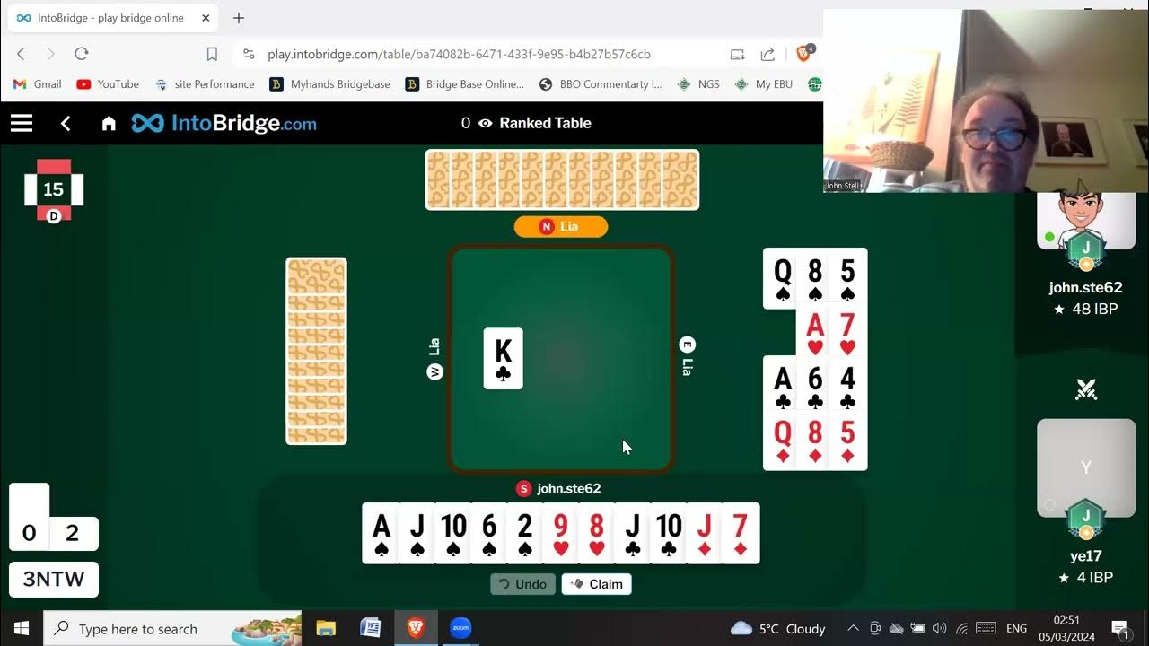Intobridge - 7 solid hands - 5th March 2024 - YouTube