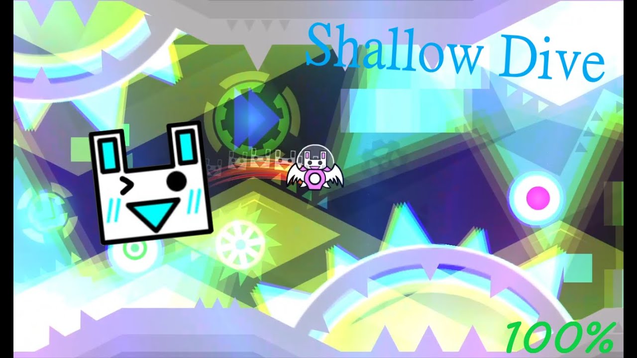 Shallow Dive by GMDBlue Completed! | Geometry Dash (360 FPS) - YouTube