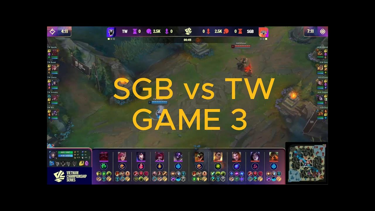 SGB vs TW (BO5) | GAME 3 KHÔNG CÒN GÌ ĐỂ MẤT | VCS 2023 HOÀNG HÔN ...