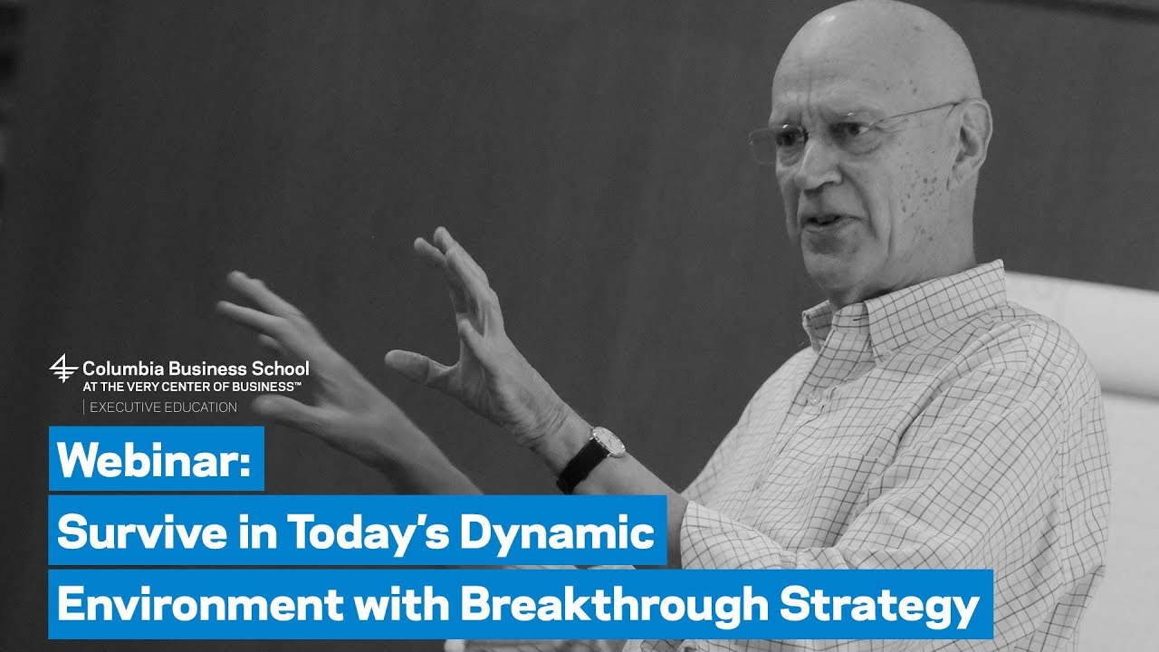 Survive in Today's Dynamic Environment with Breakthrough Strategy - YouTube