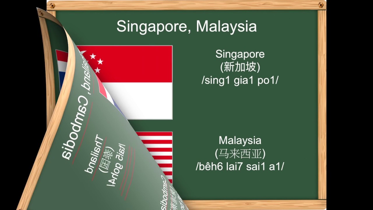 Teochew lesson 14 - Countries - YouTube