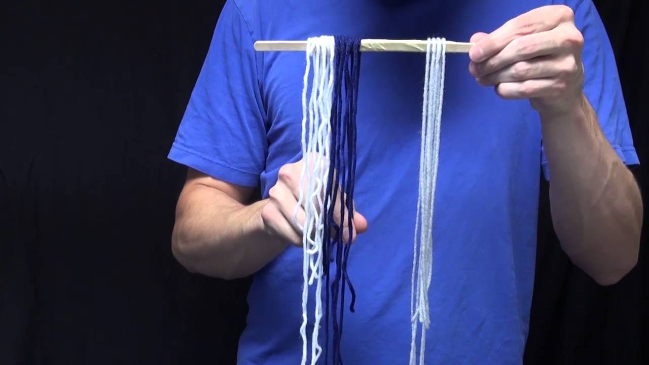 Basic Fingerweaving Part 1 - Looping the Strands - YouTube