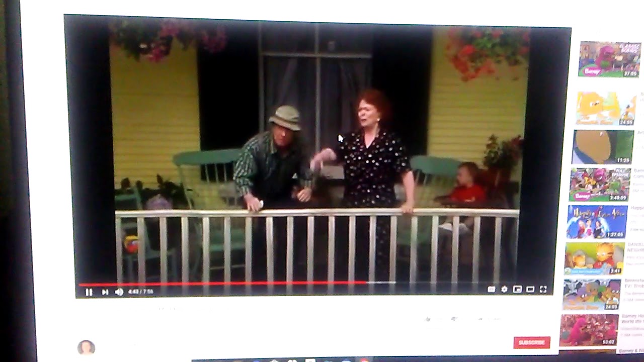 Barney crash intro plane onto - YouTube