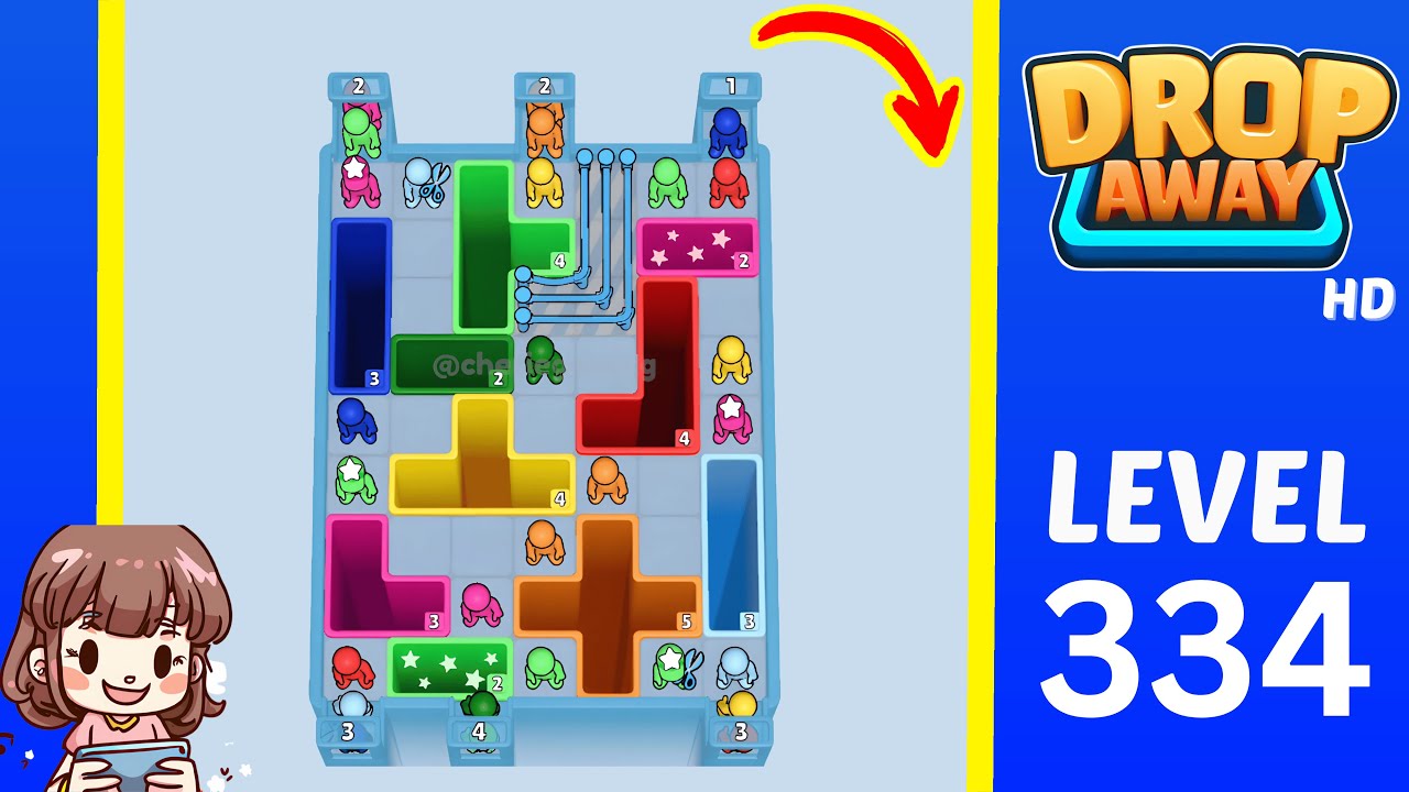 Drop Away Level 334 Solution Walkthrough - YouTube
