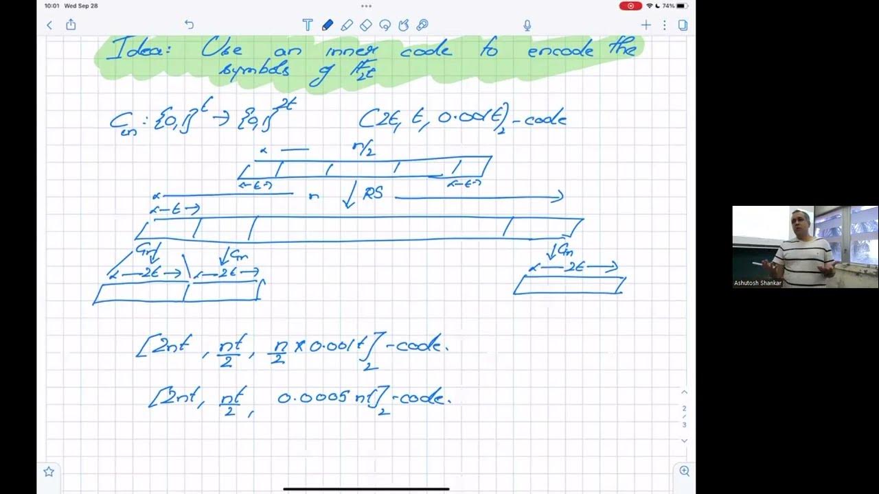[CSS.318.1] Coding Theory Lecture 10: Code Concatenation - YouTube