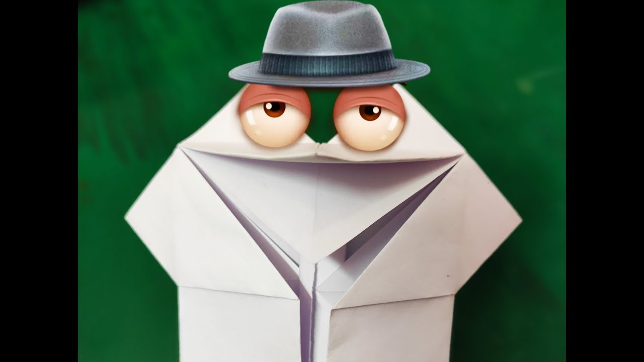 How to make speaking paper man ,origami ,paper craft - YouTube