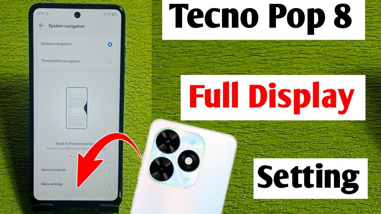 tecno pop 8 me full display use kaise kare | how to use full display ...