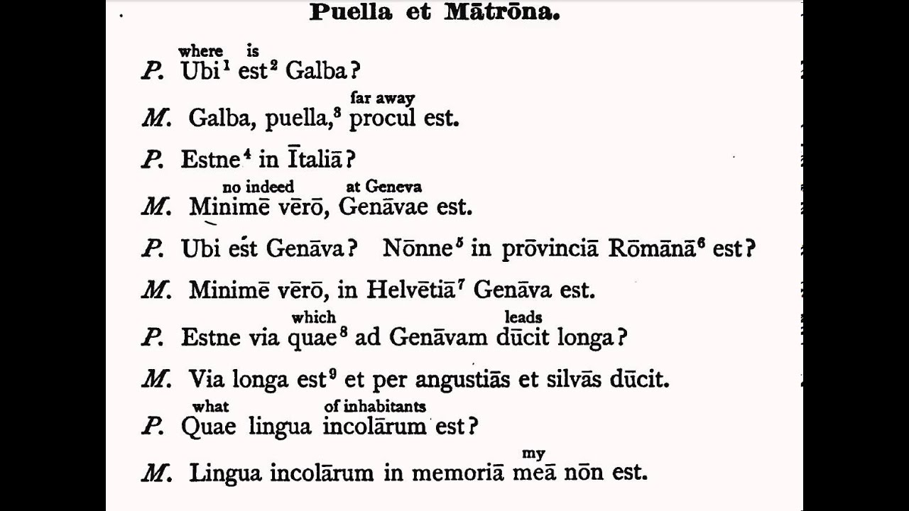 001 D'Ooge Colloquia Latina Colloquium Primum - Beginners' Scripted ...