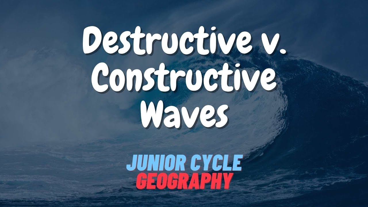 Destructive v Constructive Waves | JUNIOR CYCLE GEOGRAPHY | KEY ...
