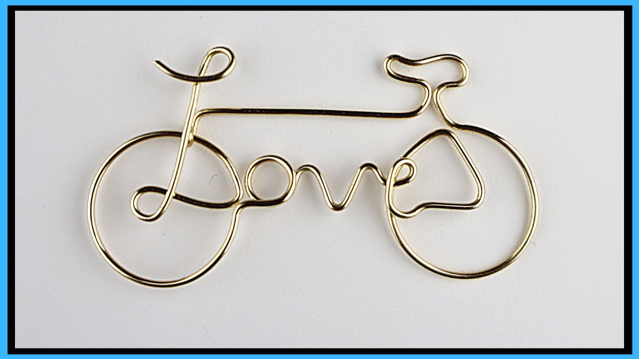 Love Bike Wire Art Tutorial - YouTube