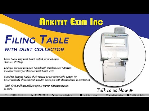 Jewellery Filing table with Dust collection chamber - YouTube