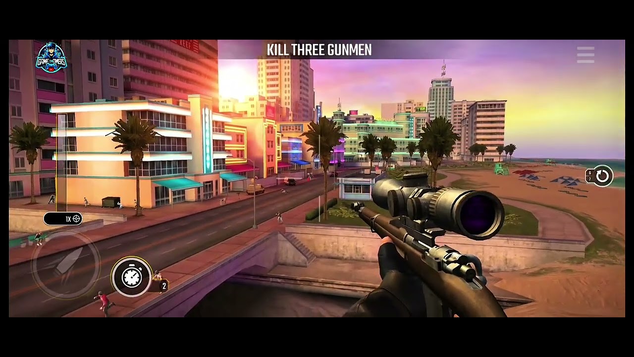 Pure Sniper Boss 4 Miami Live-0 Kill Three Gunmen - YouTube