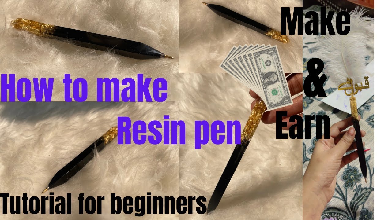 How to make resin pen | resin pen tutorial for beginners - YouTube