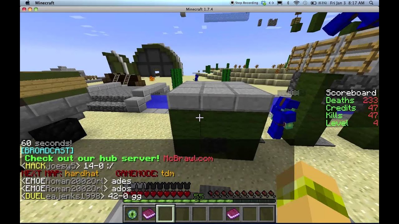 minecraft epic battle - YouTube