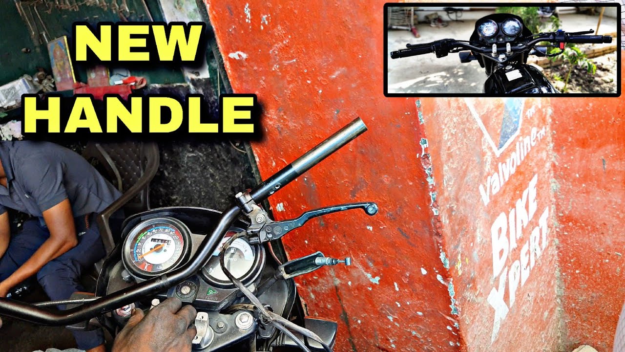 HERO SPLENDOR NEW HANDLE INSTALLED | Full Detail and Installation ...