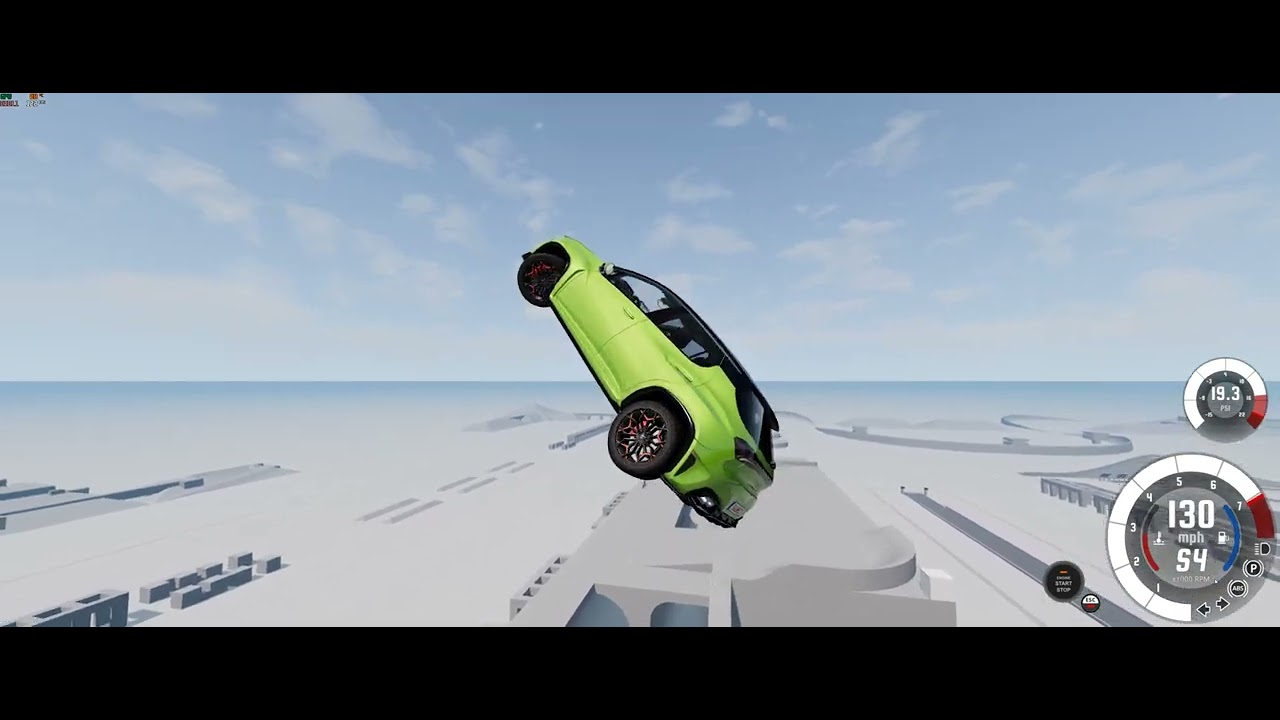 BeamNG Drive PC test area with a sports car - YouTube