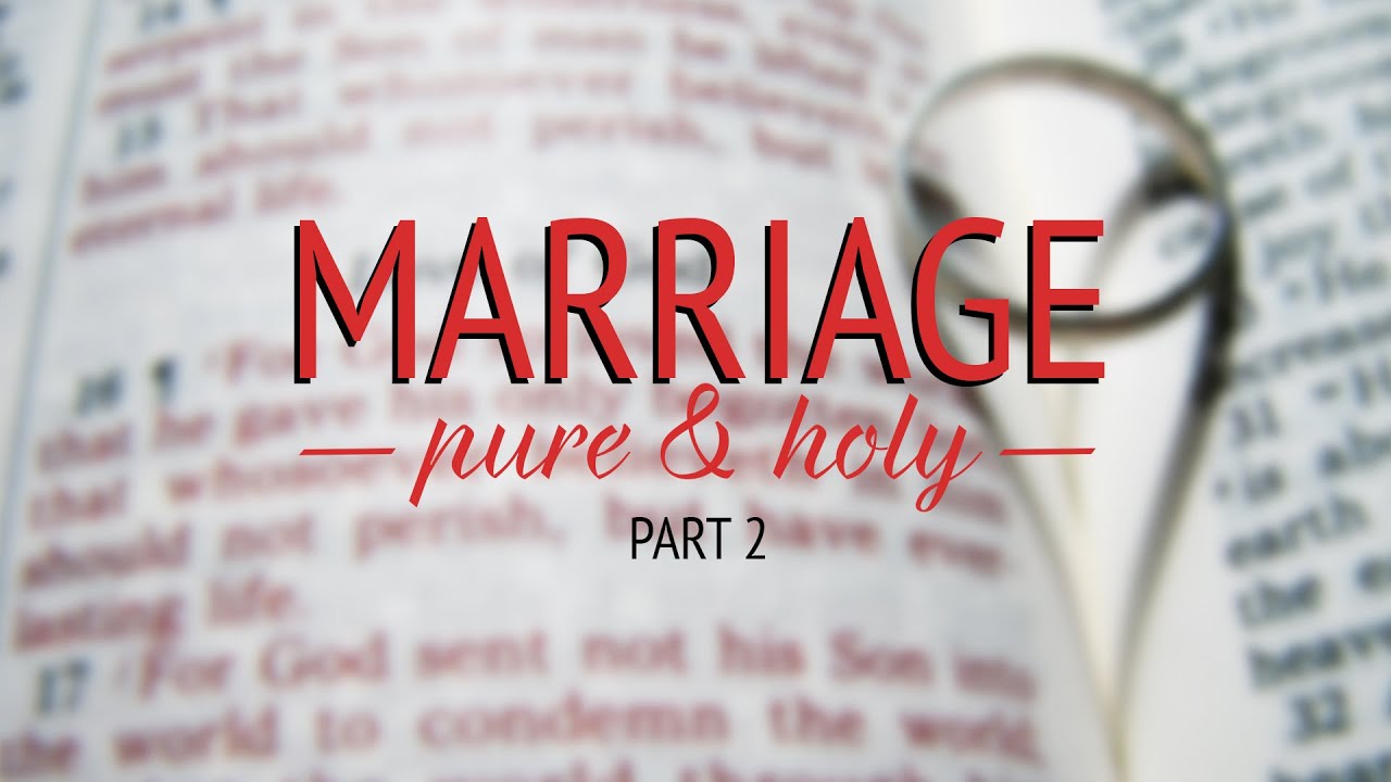 Marriage Pure & Holy - Part 2 - John Alley - YouTube