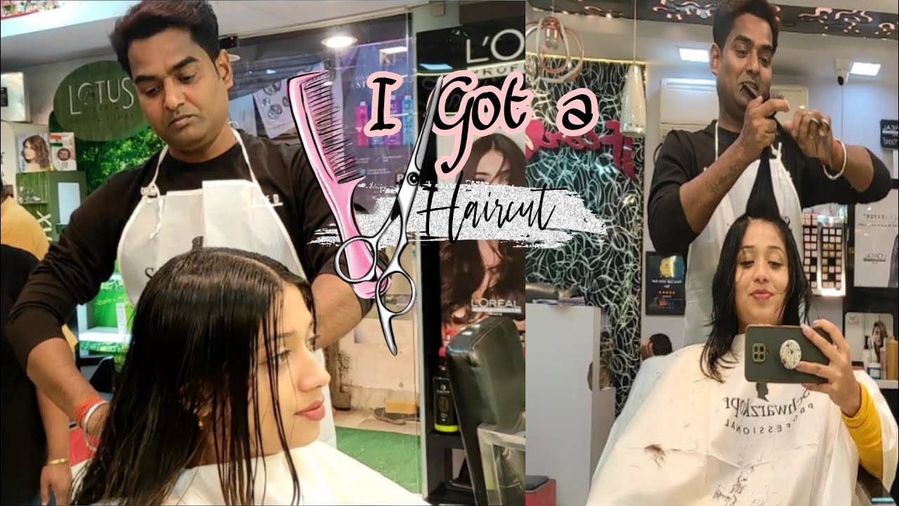 I got a new hair cut | Haircut vlog | Hair Transformation video - YouTube