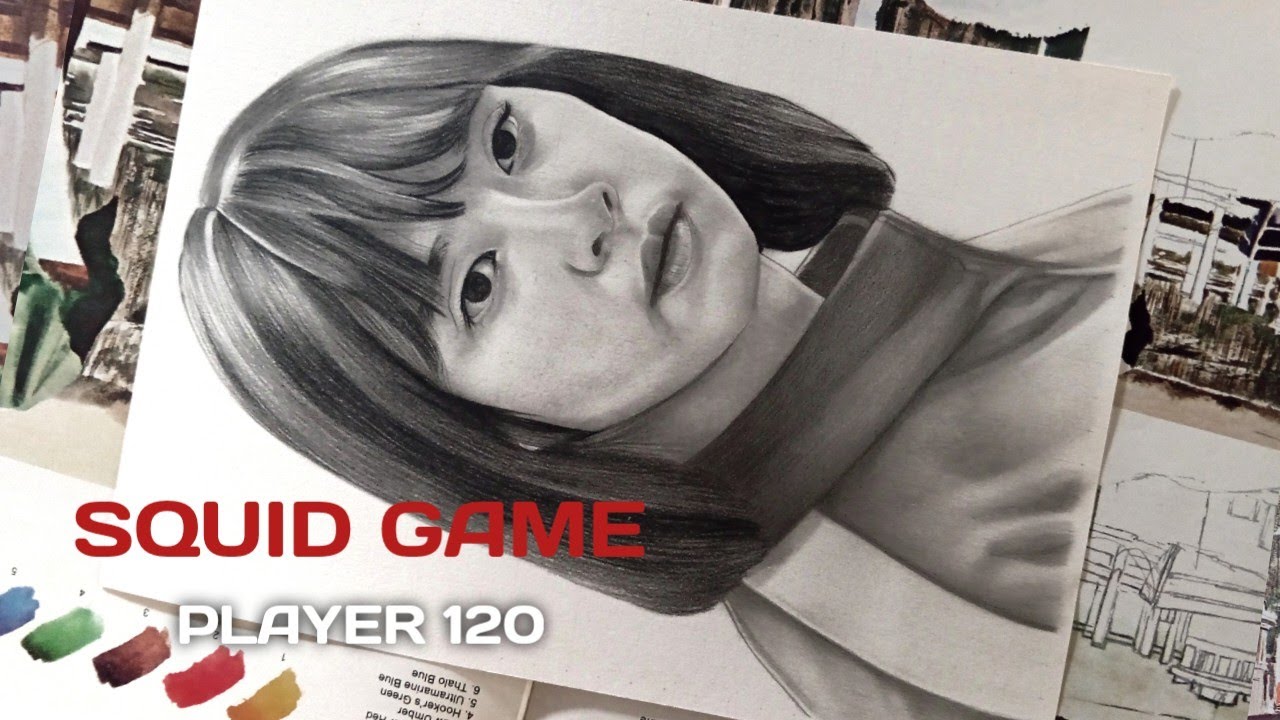 Drawing Squid Game 2: NO.120 Hyun-Ju | Cenz Art - YouTube