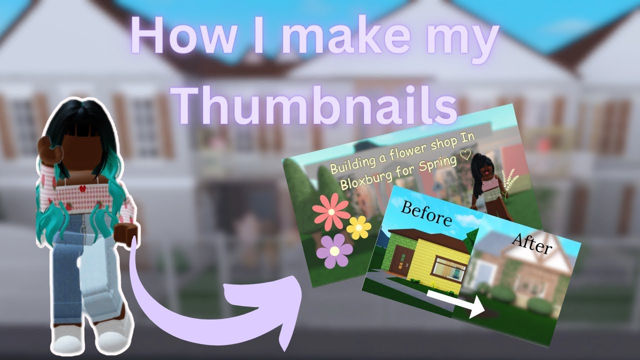 How to make a simple Thumbnail without using roblox studio|| using ...