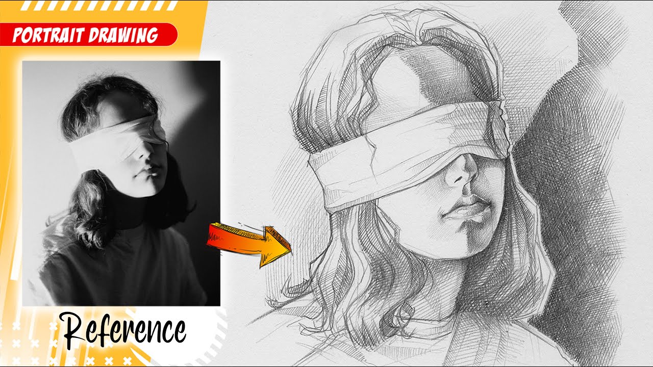 HOW TO DRAW A FACE FOR BEGINNERS WITH THE CROSS-HATCH TECHNIQUE ...