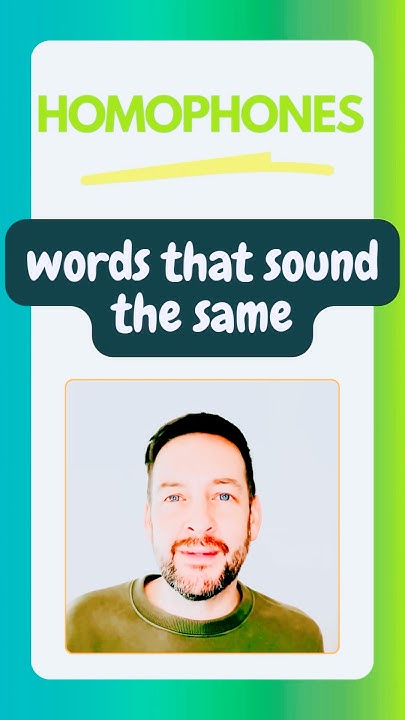 English words with the same pronunciation. #englishpronunciation # ...