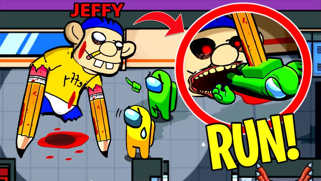 DON'T Go Near IMPOSTER JEFFY In Among Us... (Scary) - YouTube