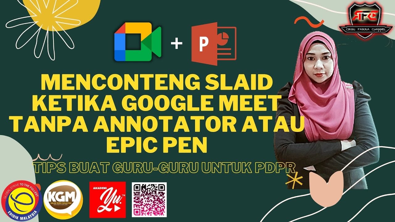 CARA MENCONTENG SLAID DALAM GOOGLE MEET TANPA ANNOTATOR ATAU EPIC PEN ...