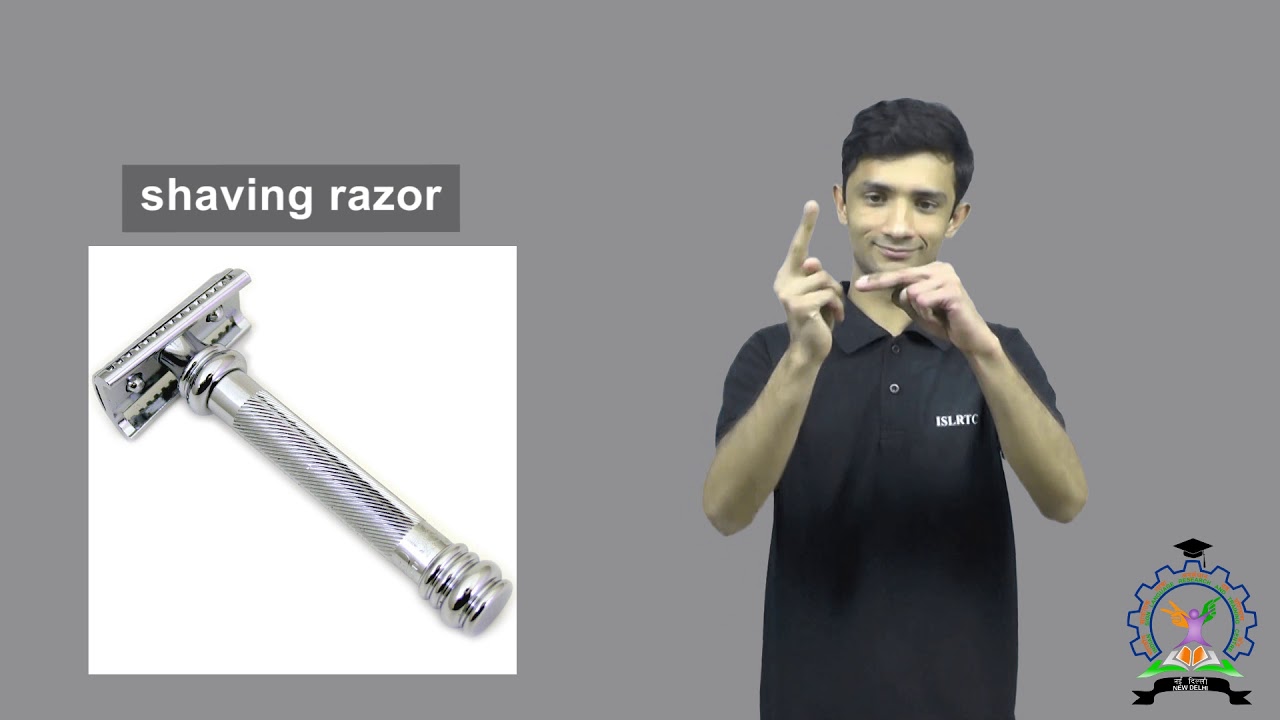 shaving razor (sign 1) - YouTube