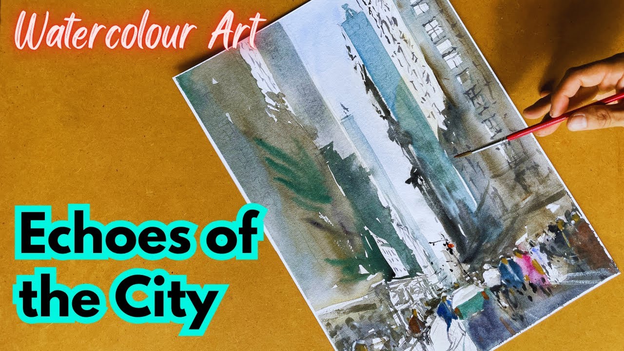 Watch a City Come to Life in Watercolour | Urban Painting Timelapse ...