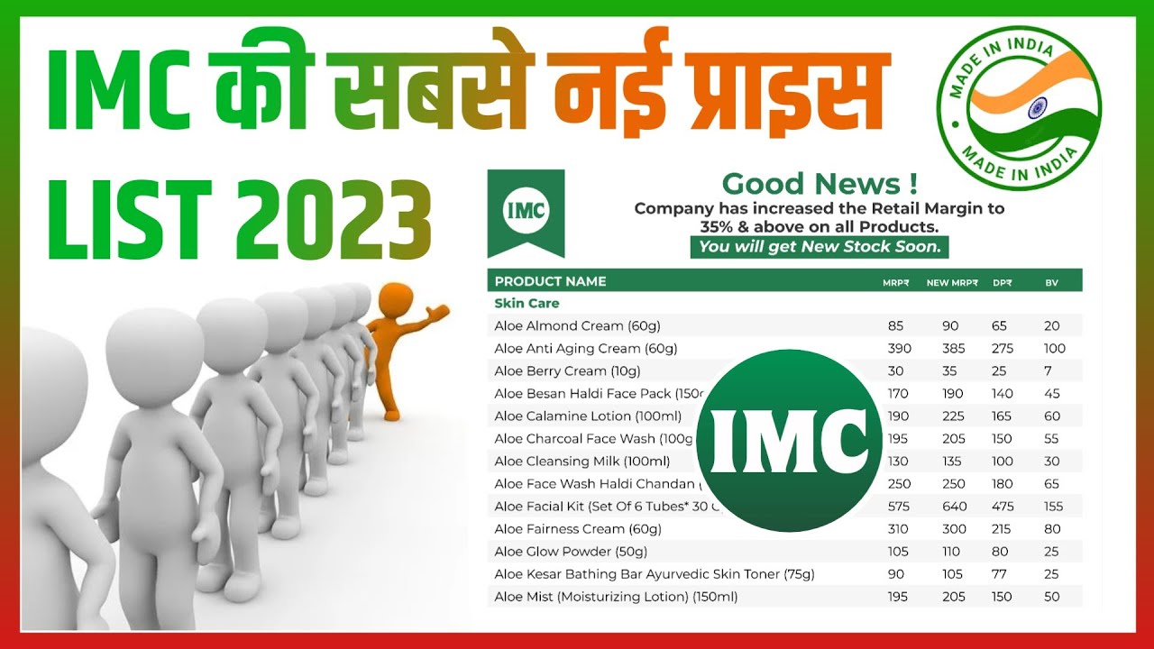 IMC Product New Price List 2023 | Update MRP DP BV - YouTube