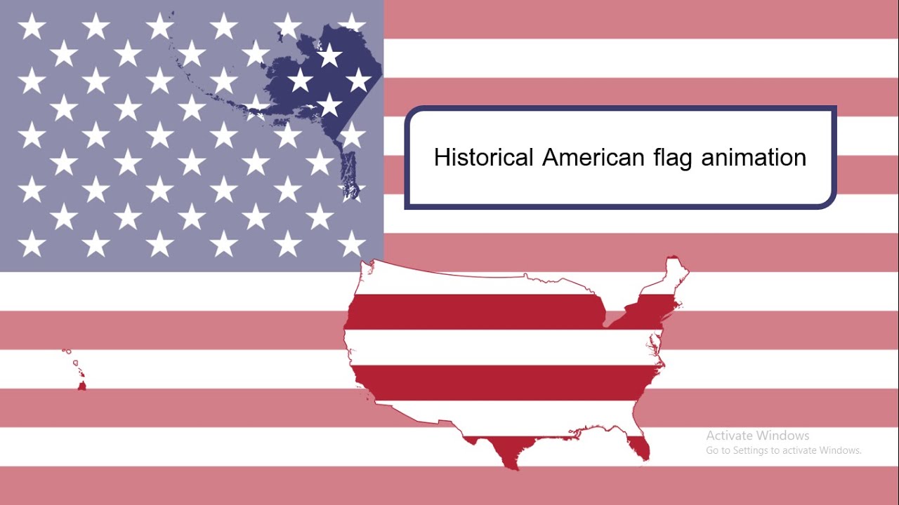 Historical American flag animation - YouTube