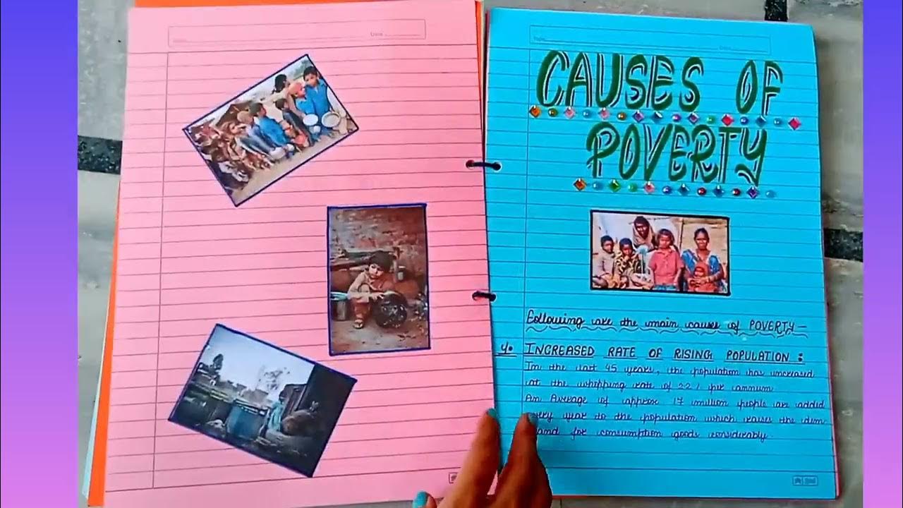 English Project On Poverty And Humanity / Class 12th English Project ...