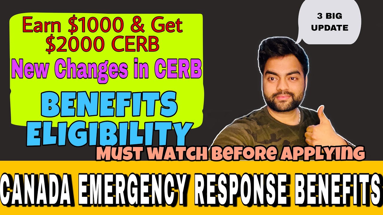 Canada Emergency Response Benefit CERB new updates, Now earn $1000 per ...