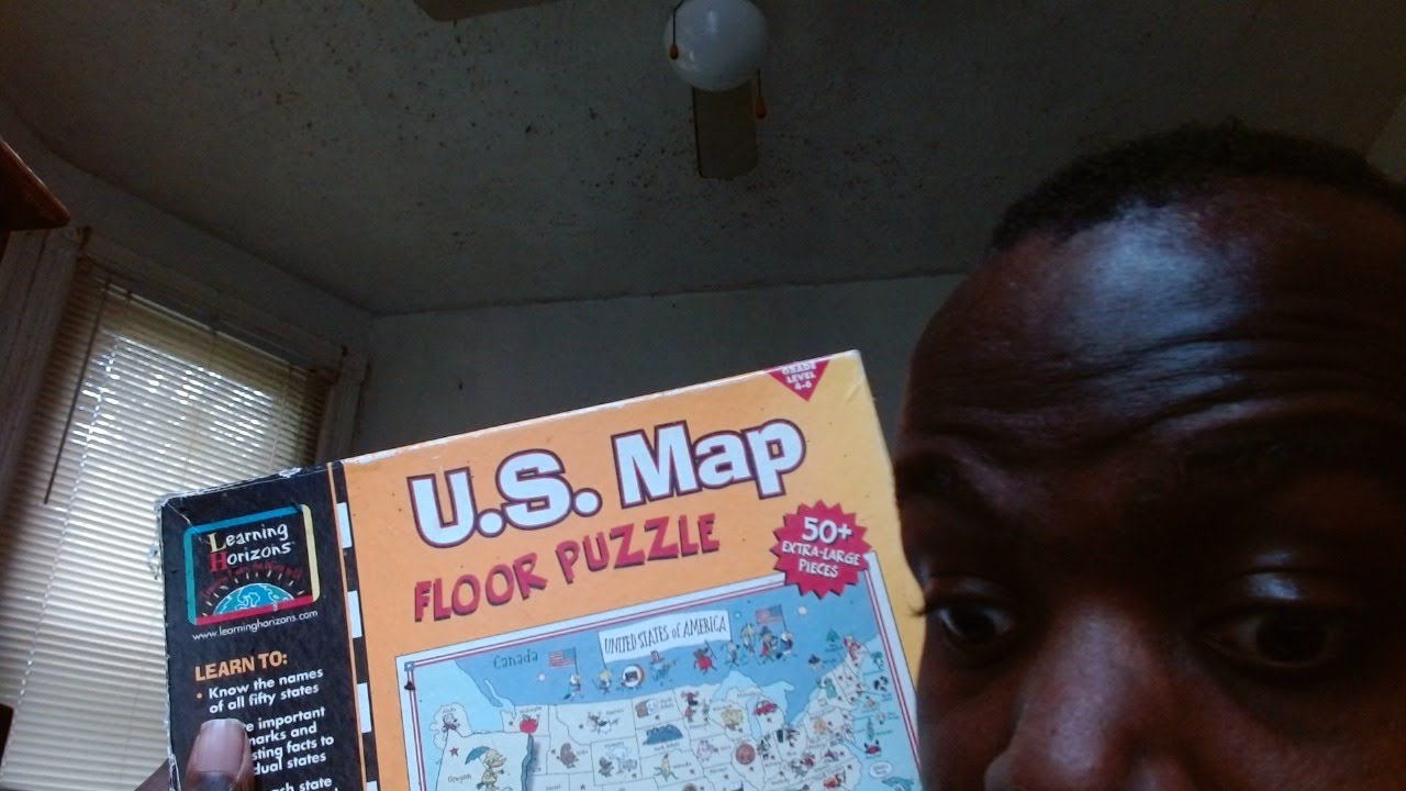 4-15-2021: Let's Put Together a U.S. Map Floor Puzzle I Acquired In ...