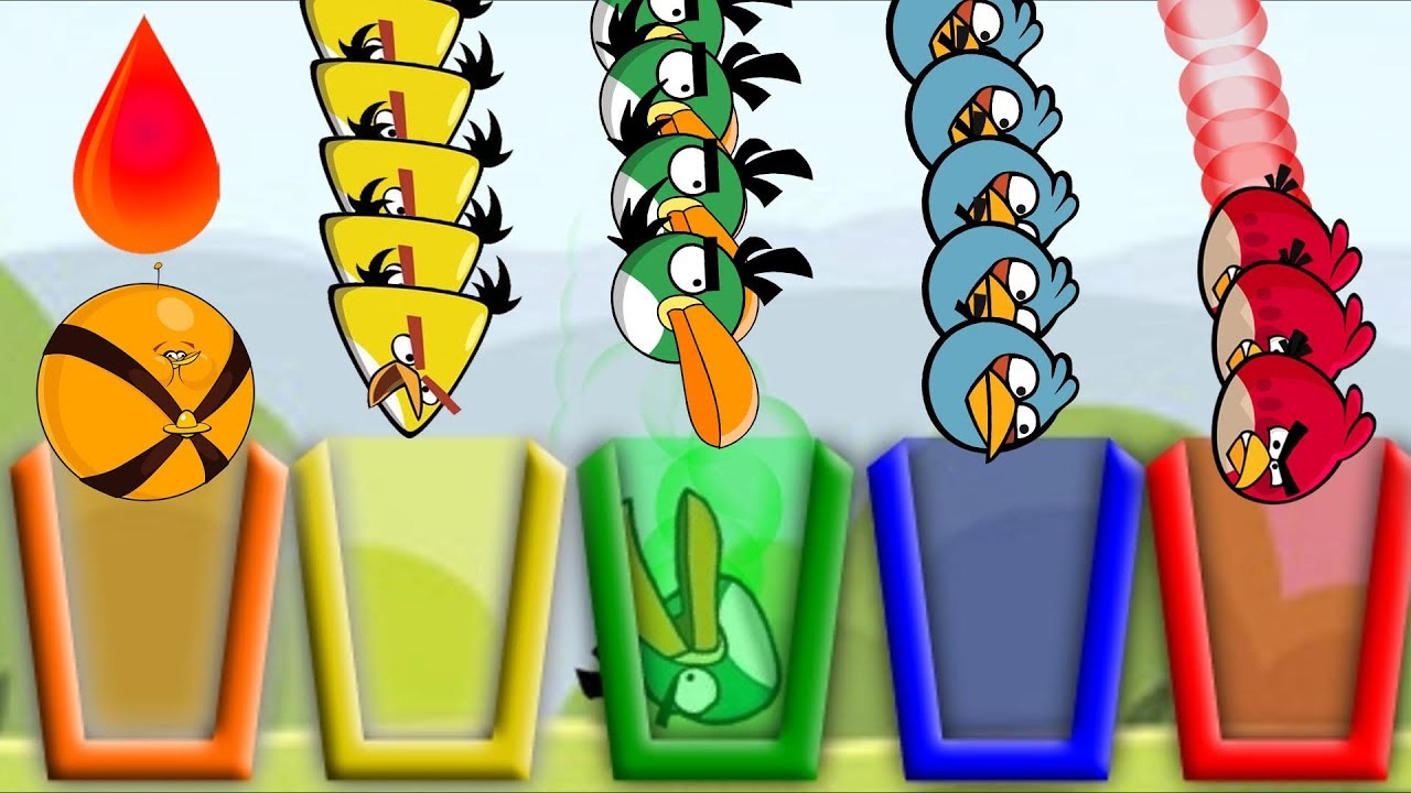 Angry Birds Drink Water 2 - SKILL GAME TAKE ALL COLOR WATER FOR ANGRY ...