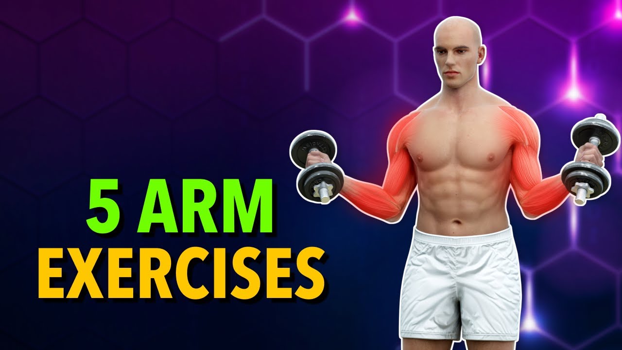 POWER UP YOUR ARMS: 5 DUMBBELL EXERCISES TO BUILD MUSCLE! - YouTube