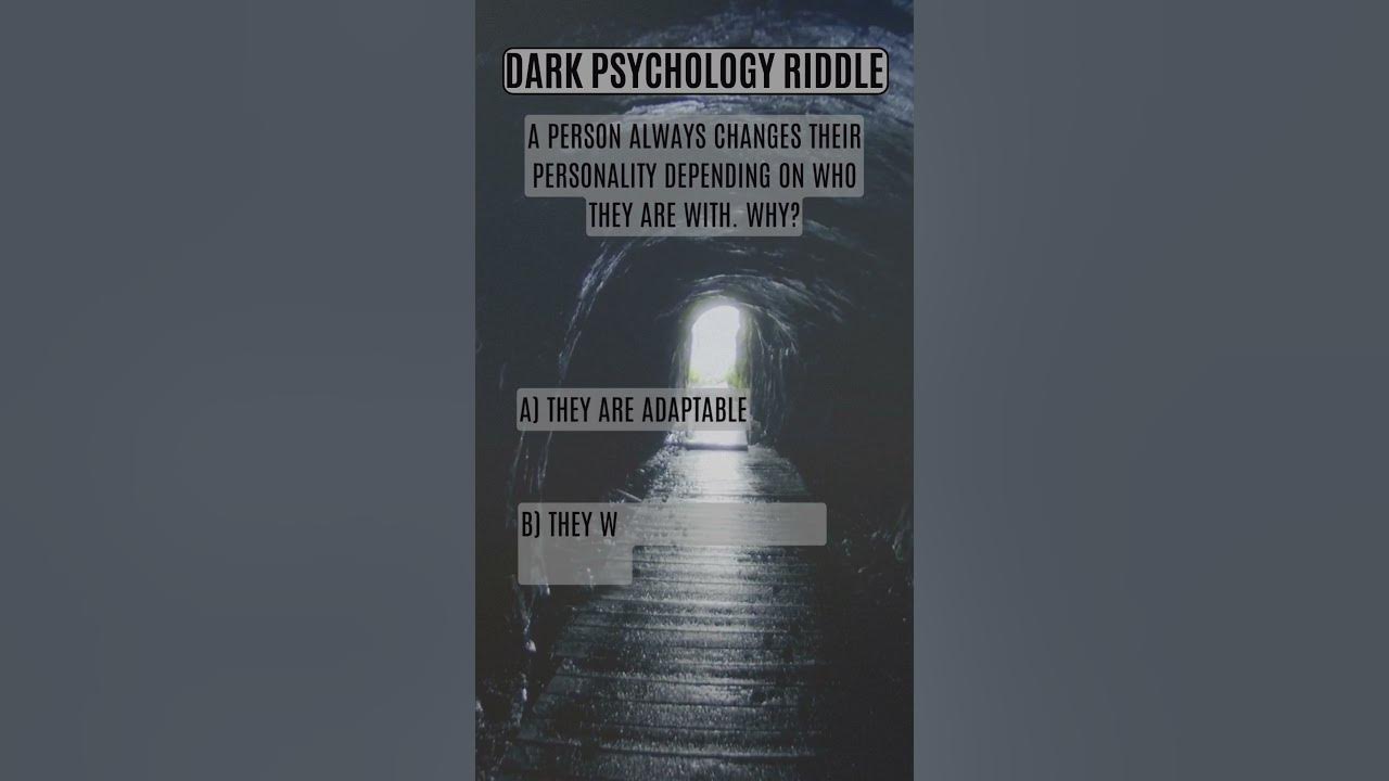 This Dark Psychology Riddle Will Expose Hidden Manipulators! 😵 - YouTube