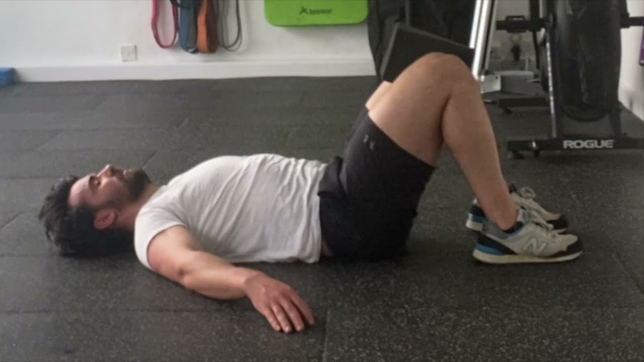 Crook Lying Isometric Adductors - YouTube