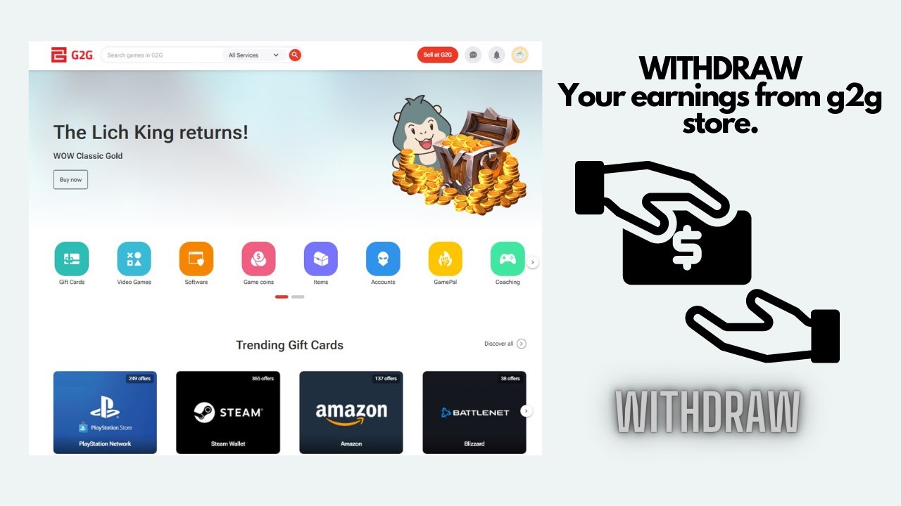 How to get your payment from g2g gaming marketplace with proof. - YouTube