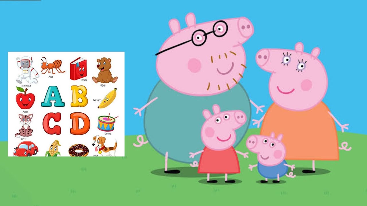 Peppa Pig Learn Abcd ll #cartoon #peppa #peppapig - YouTube