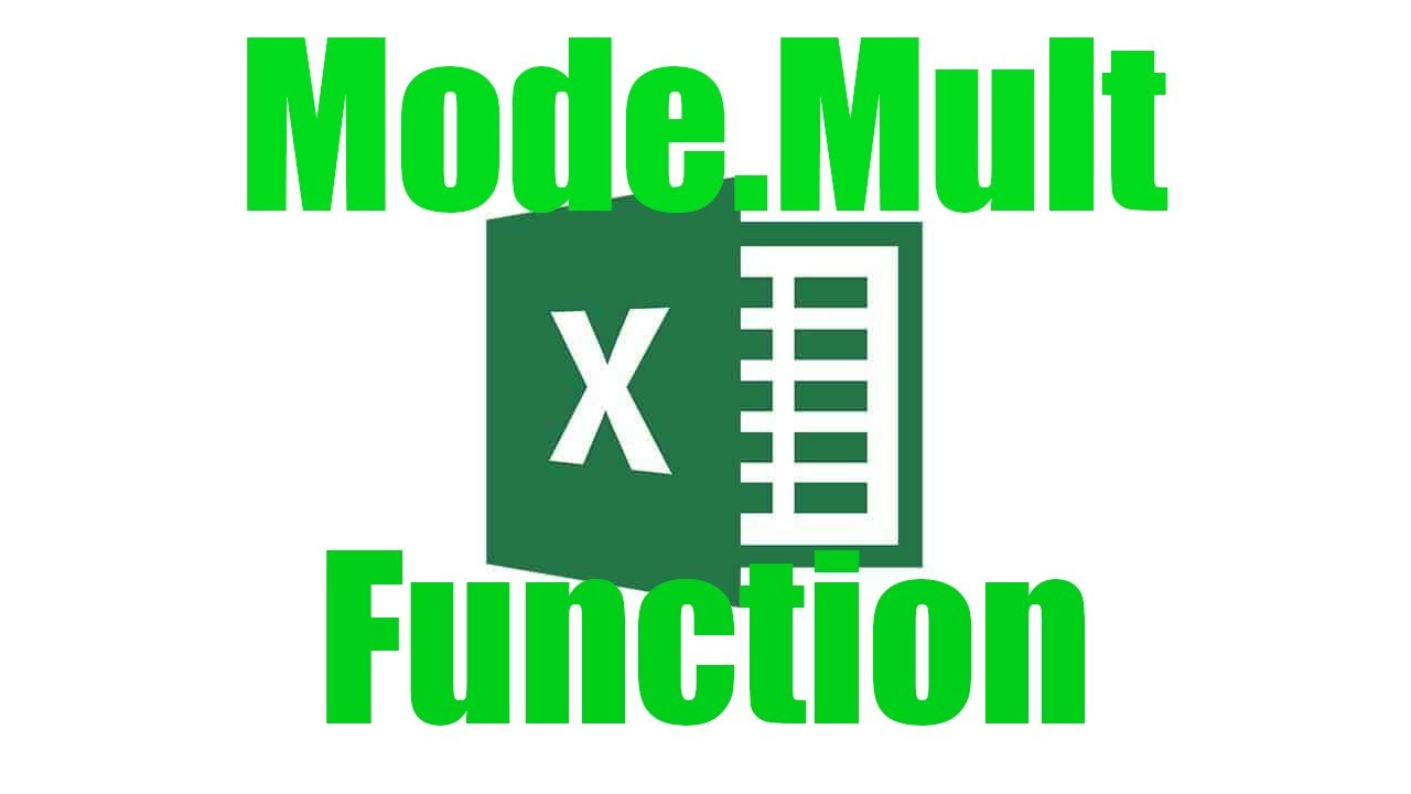 How To Use The Mode Mult Function In Excel YouTube How To Use The Mode Mult Function In Excel YouTube