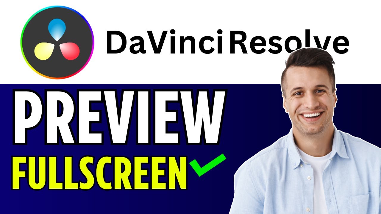 How to Fullscreen Preview In Davinci Resolve (2024) - YouTube