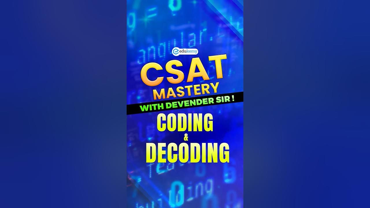 Decoding Coding Reasoning | Logical Reasoning For UPSC CSAT 2025 #upsccsat2025 # ...