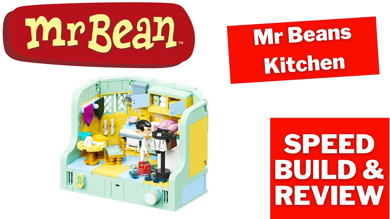 MR BEANS KITCHEN DIORAMA LEGO COMPATIBLE SET BY AREA-X, UNBOXING, SPEED ...