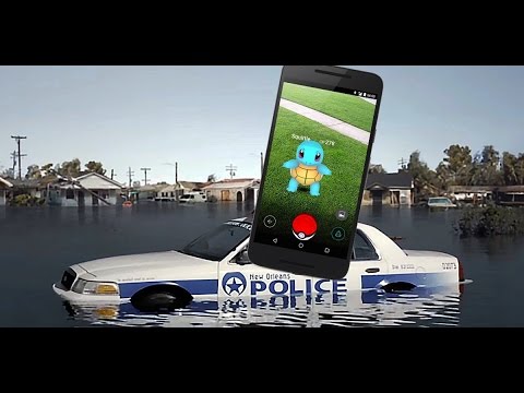Police Officer playing Pokemon go - YouTube
