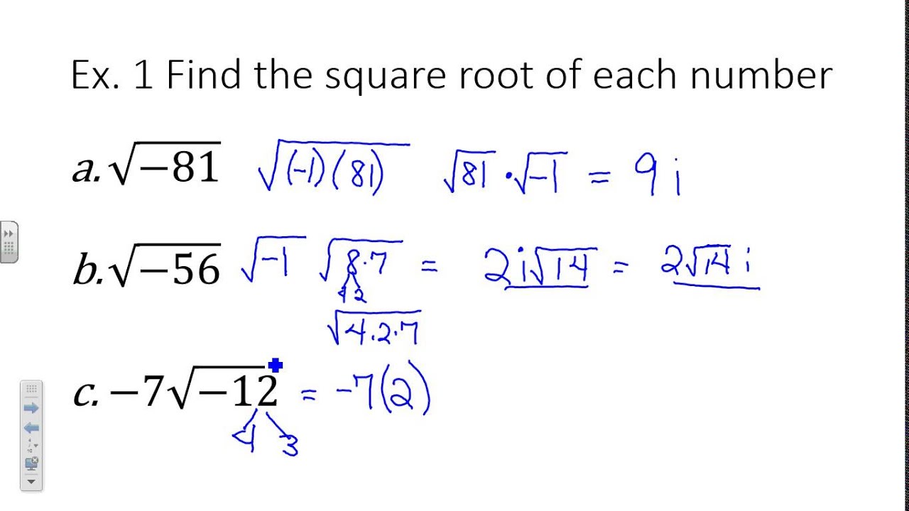 Complex Numbers Introduction Youtube 7491